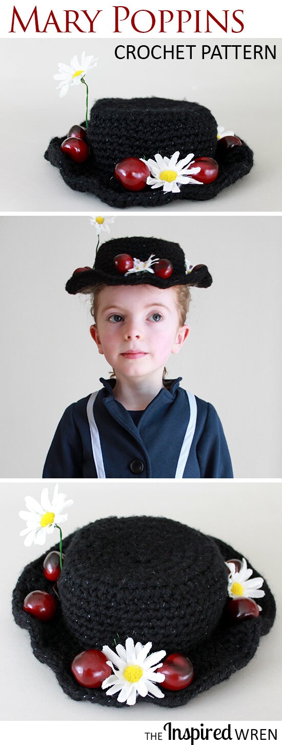 Mary Poppins Hat Crochet Pattern: Digital Download Only - Etsy