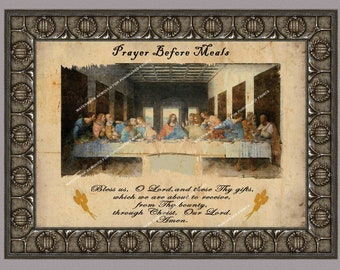 Vintage Last Supper Print - Etsy