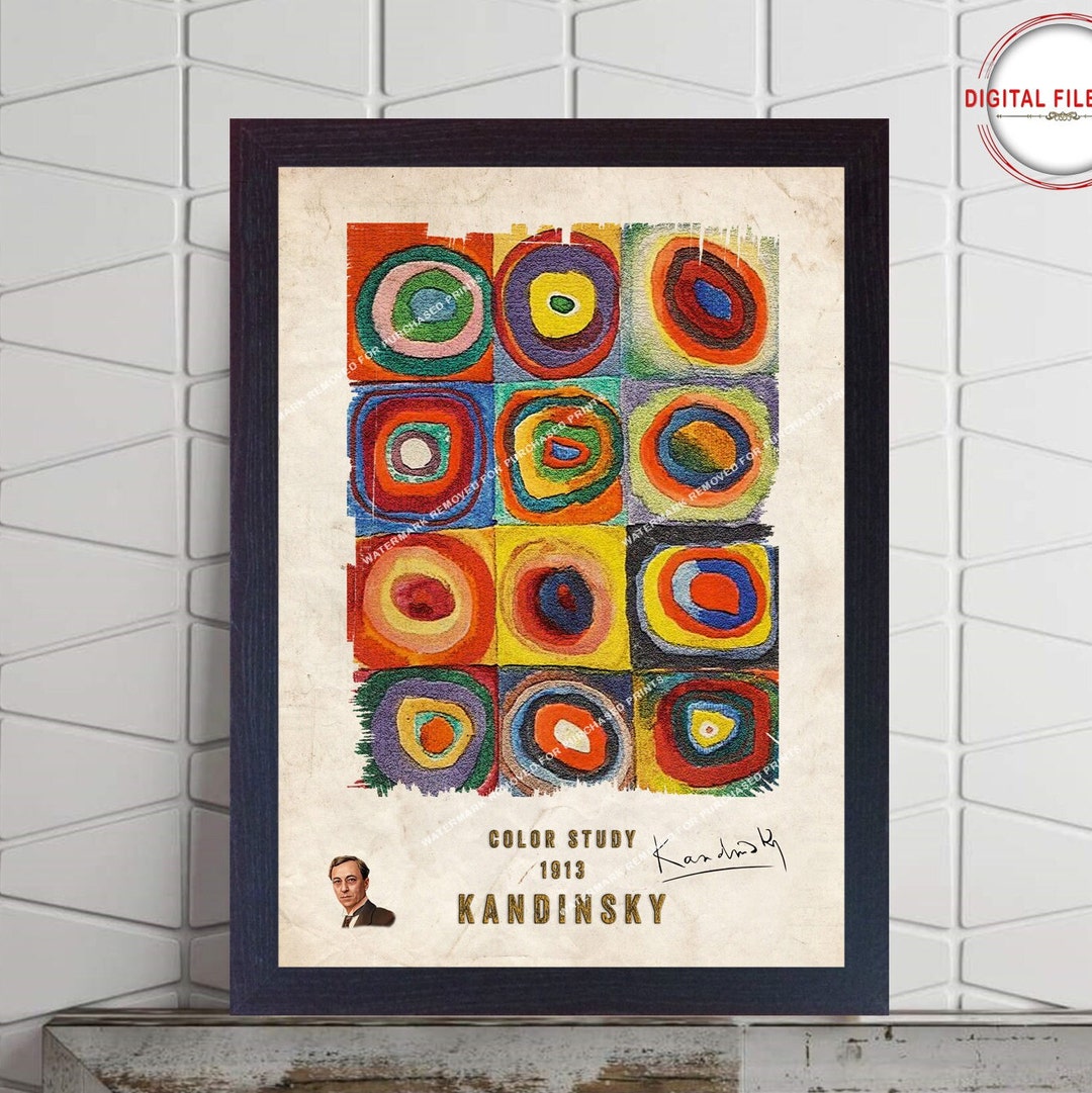Wassily Kandinsky Color Study Squares With Concentric Circles - Etsy