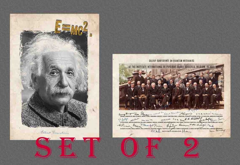 Solvay Conference World's Most Notable Physicists Albert - Etsy