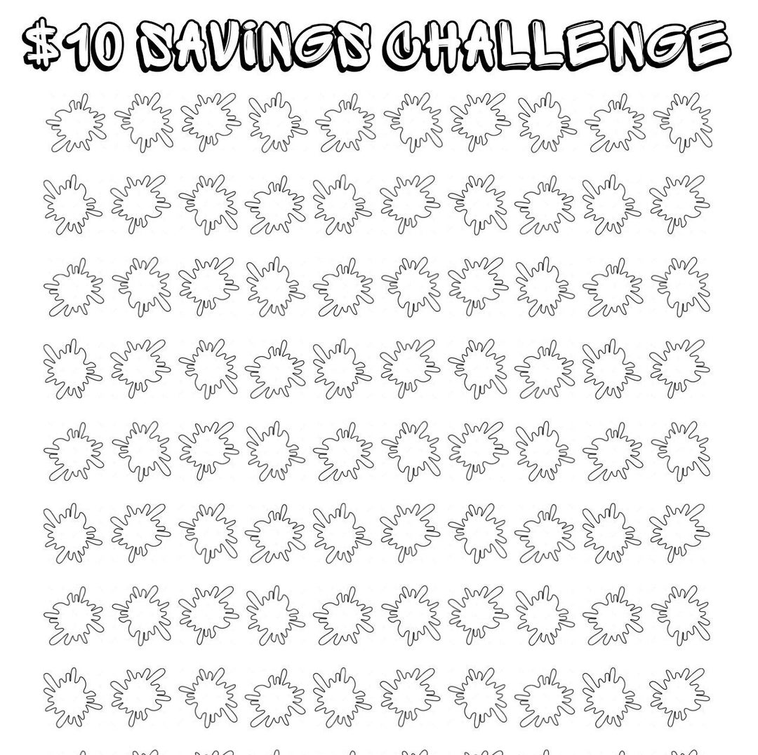 Ten Dollar Savings Challenge - Etsy