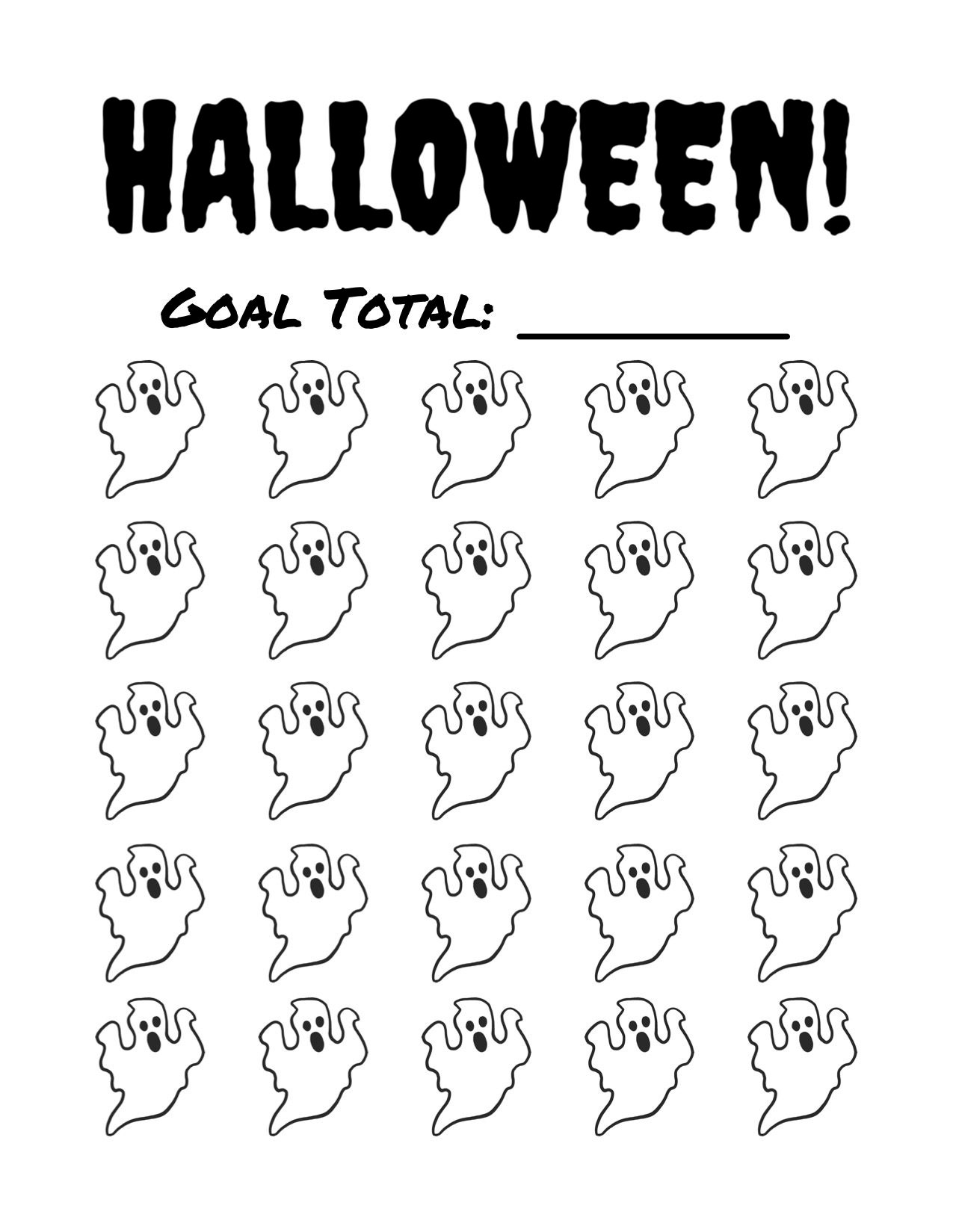 Halloween Savings Tracker (25 Icon) - Etsy