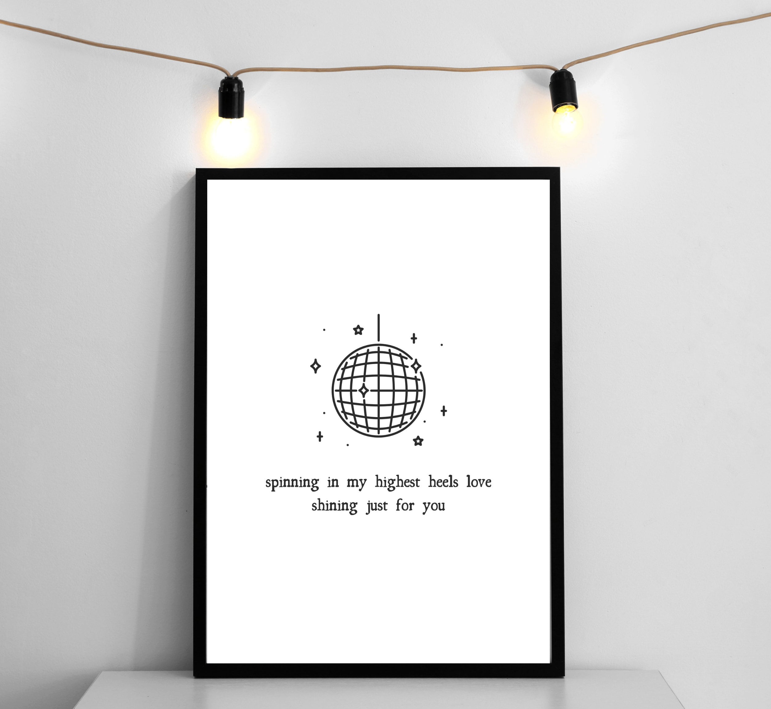 Mirrorball Taylor Swift Lyric Wall Art, Minimalist, Boho, Folklore ... Mirrorball Taylor Swift Lyric Wall Art, Minimalist, Boho, Folklore ...