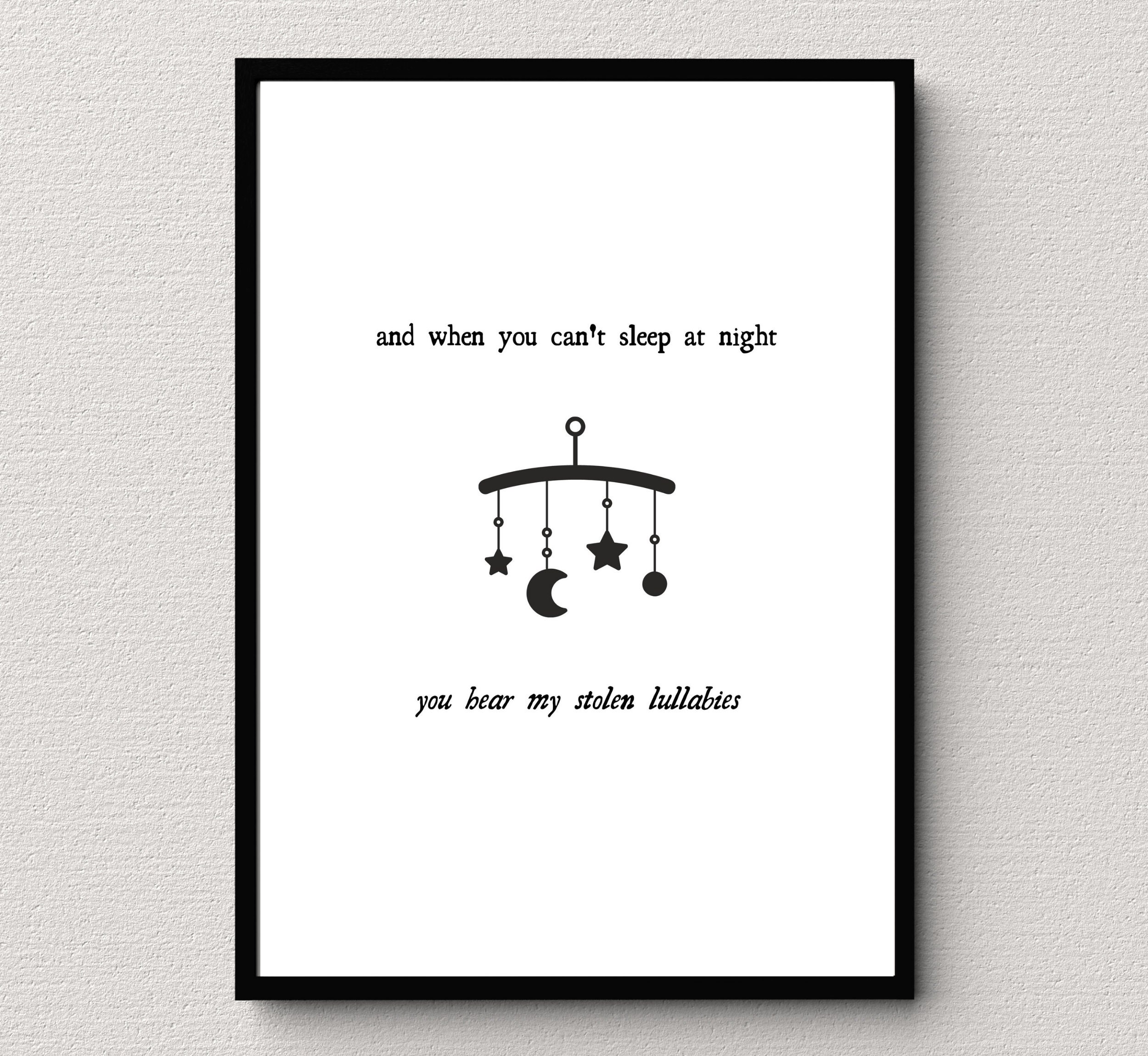 My Tears Ricochet Taylor Swift Lyric Wall Art, Minimalist, Folklore My ...