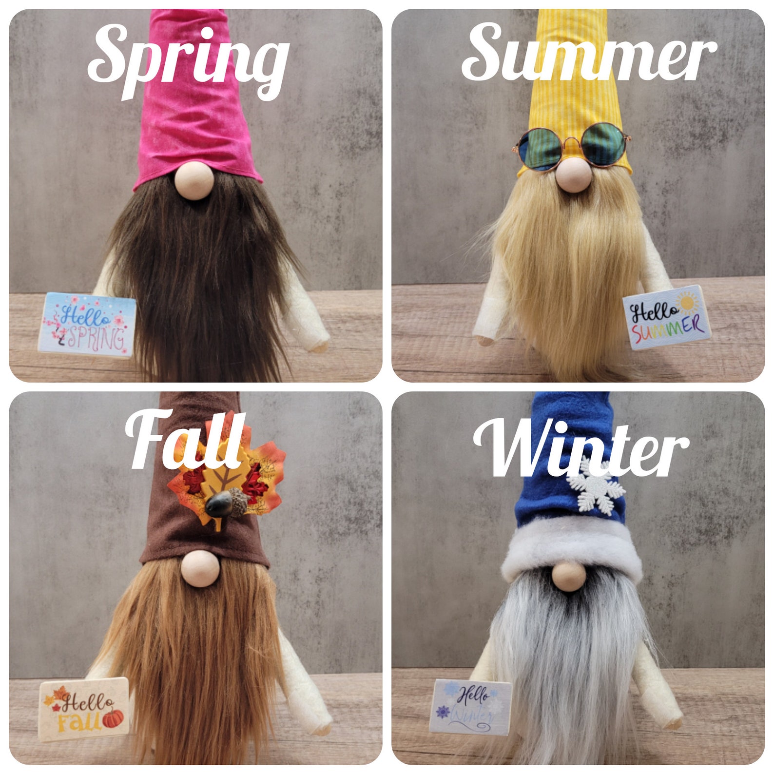 Seasonal Gnome Single Interchangeable - Etsy