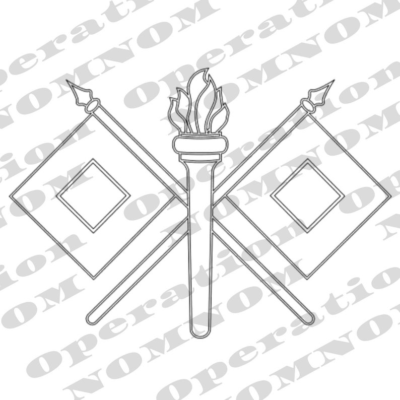 Army Signal Corps Insignia Signal Branch Digital Svg Png Etsy