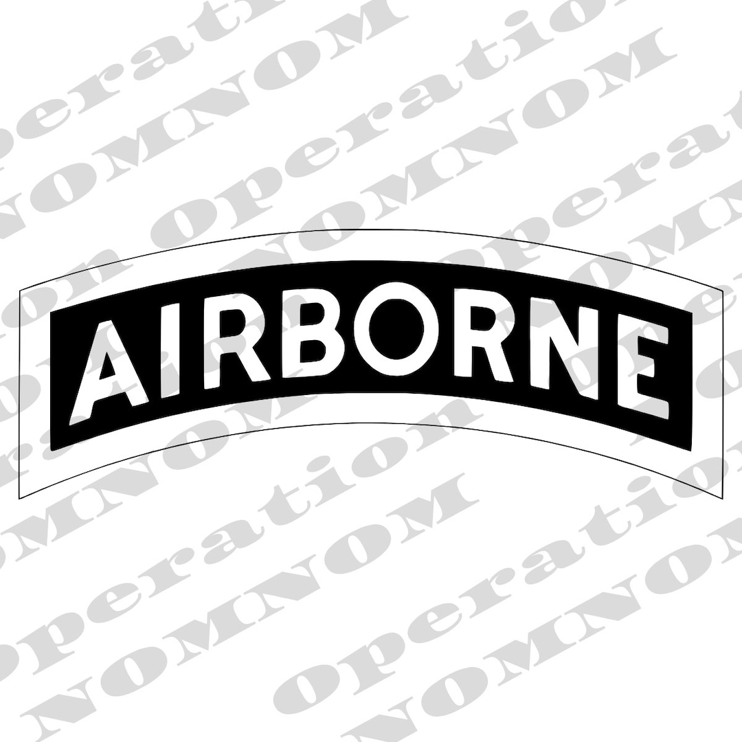 US Army Airborne Tab Vector SVG PNG - Etsy
