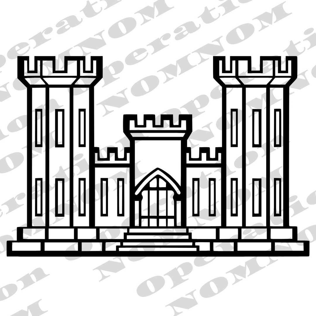 Army Engineer Corps Vector SVG PNG JPG - Etsy