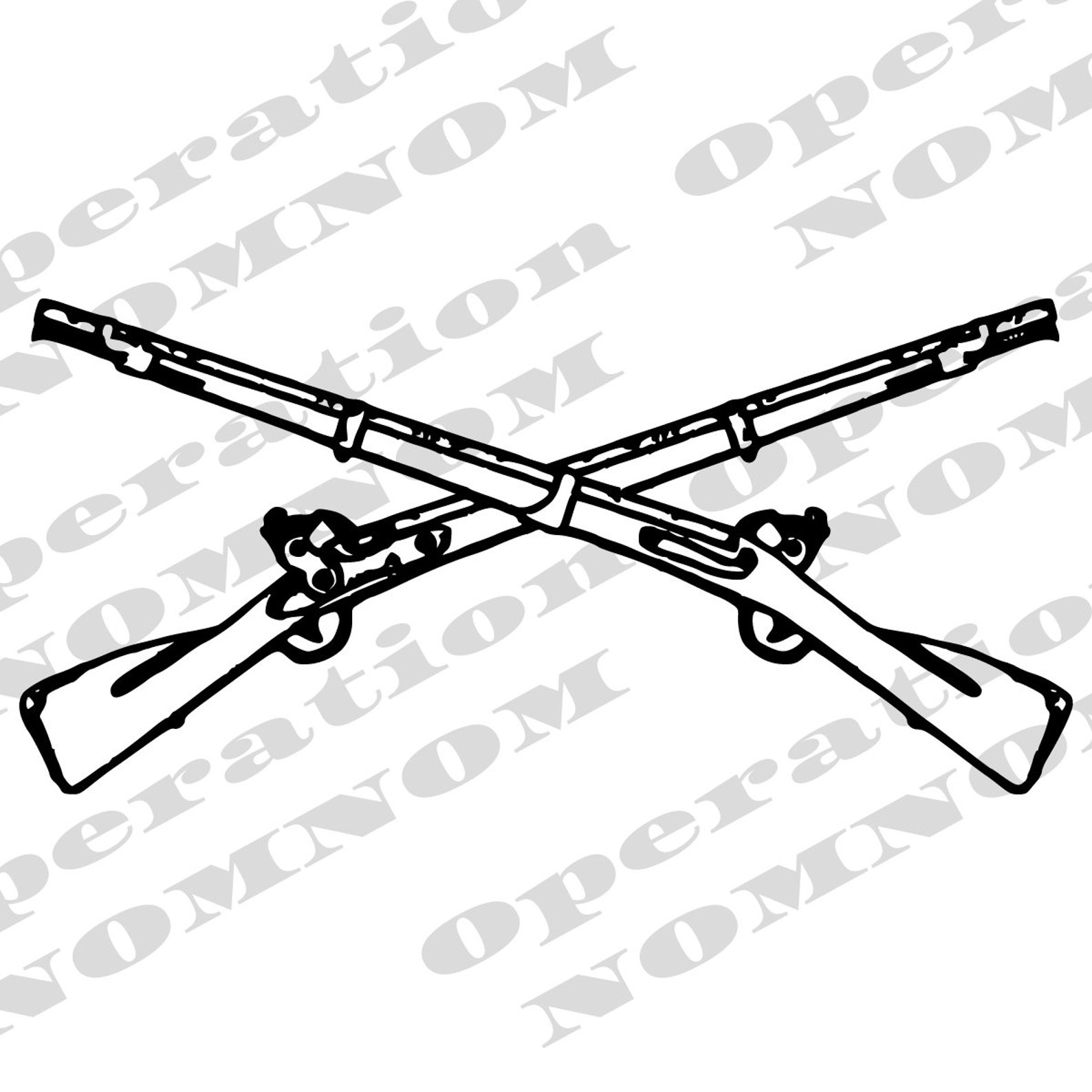 Infantry Army Branch Insignia Vector SVG PNG JPG - Etsy