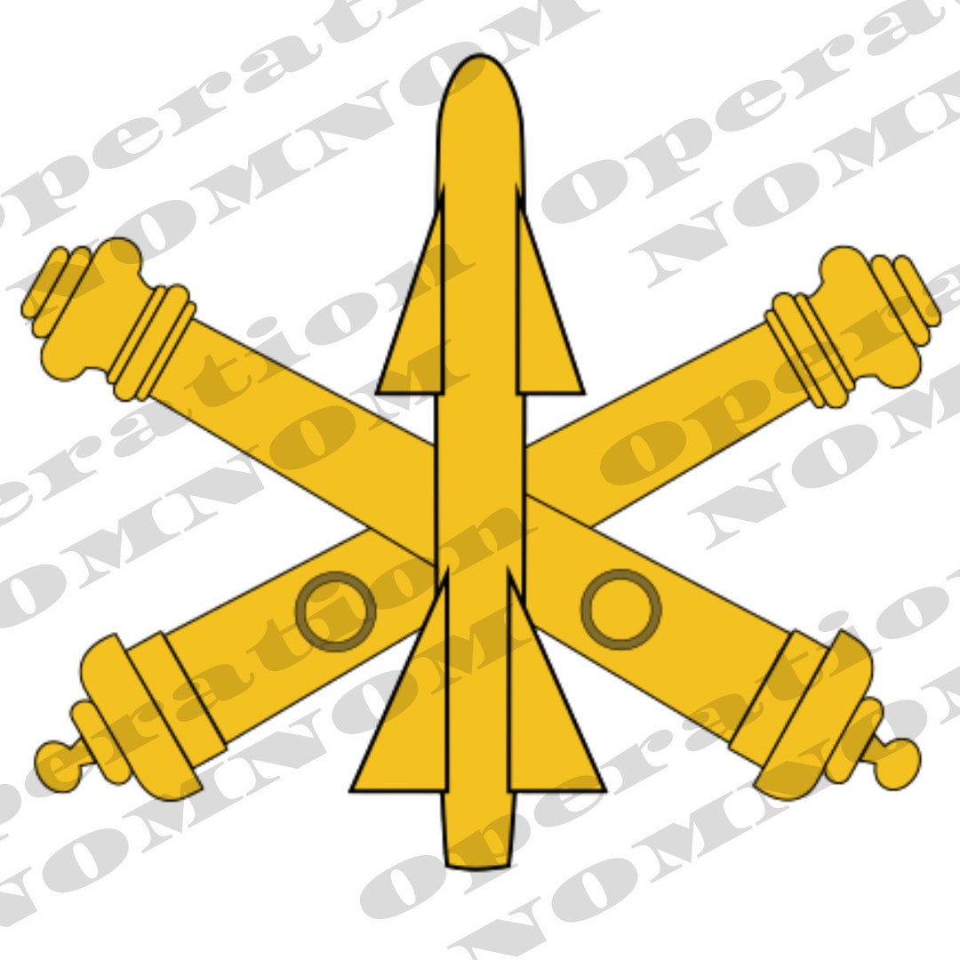 Air Defense Artillery Army Branch Insignia Color SVG PNG JPG - Etsy