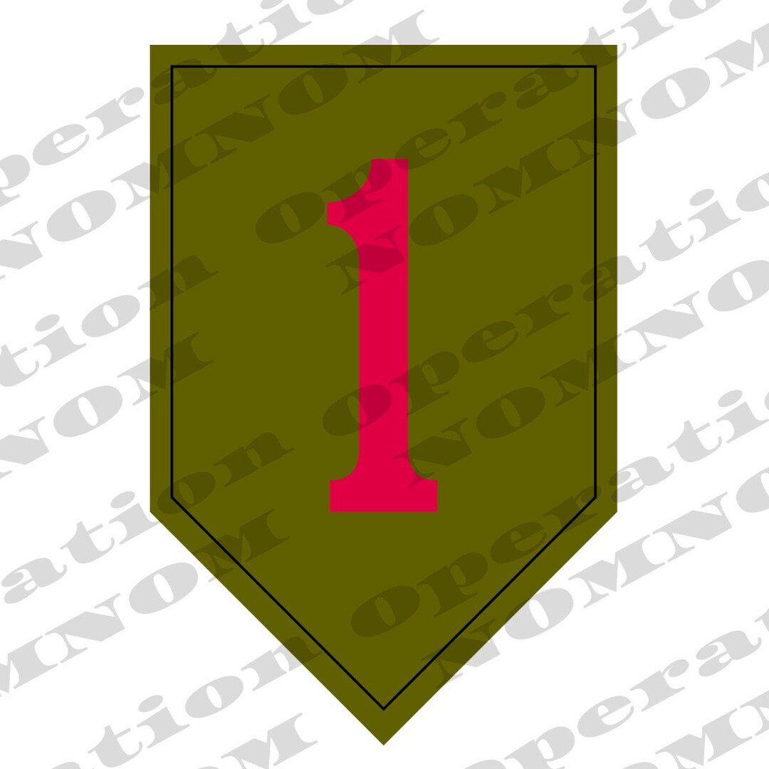 1st Infantry Division Army Patch SVG PNG JPG - Etsy