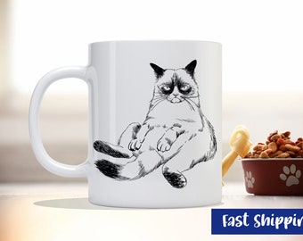 Grumpy Cat Mug | Etsy