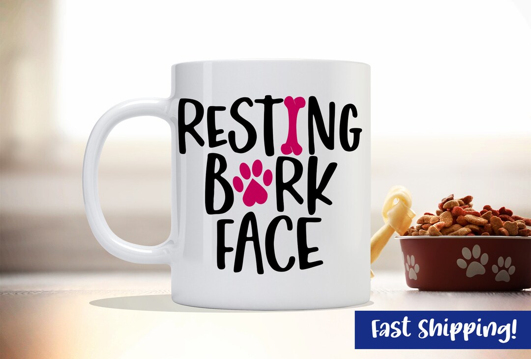 Resting Bark Face - Pets and Animals Custom Coffee Mug - Etsy