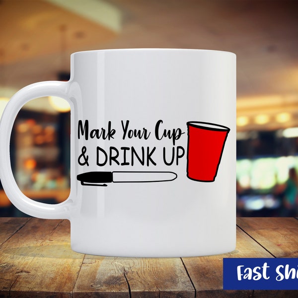 Mark Your Cup and Drink Up - Etsy