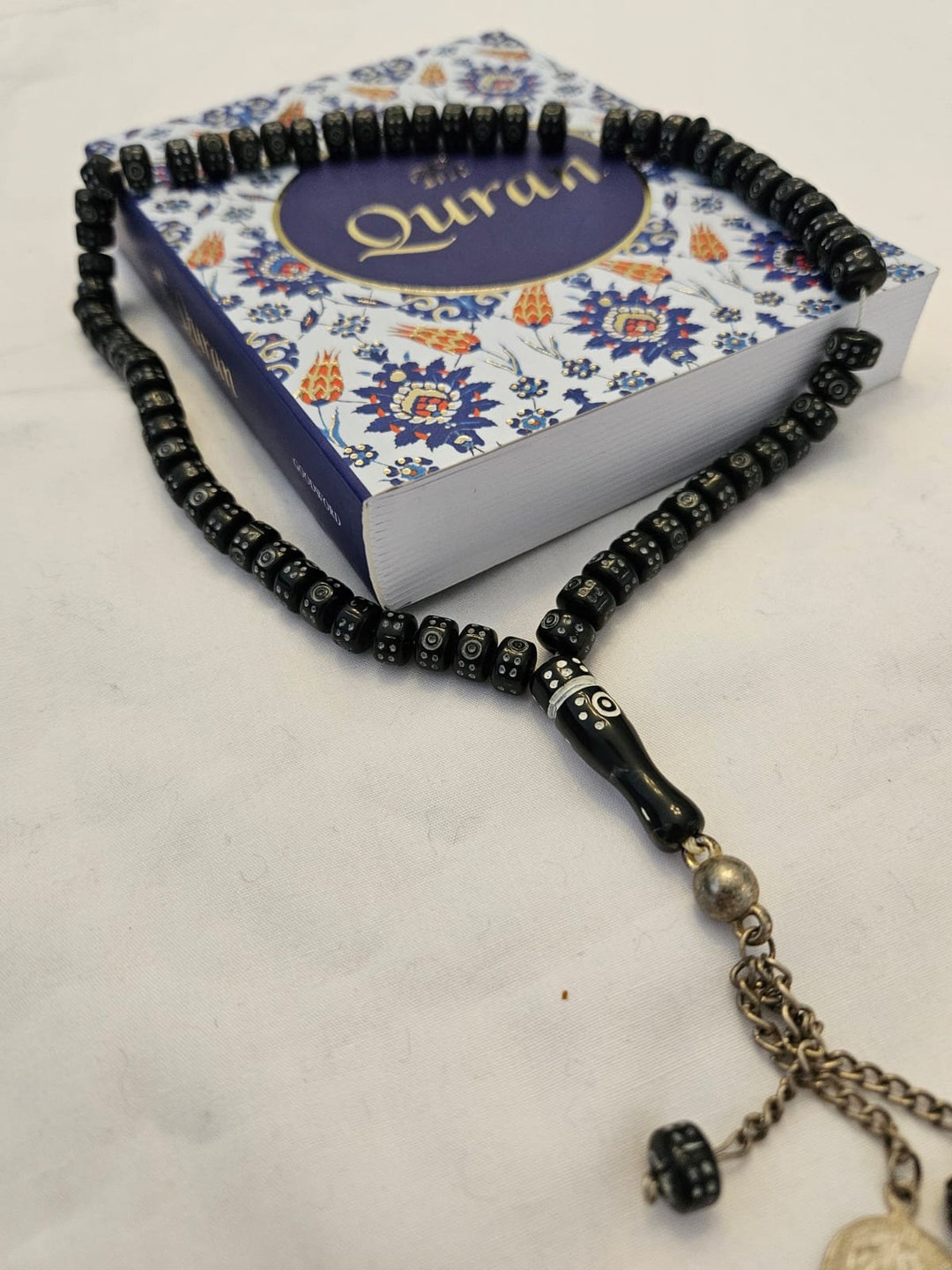 Black Spotted Tasbih Islamic Prayer Beads - Etsy