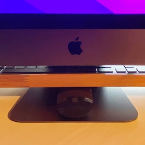 Solid Wood Apple Keyboard Stand: Desk Organizer for Imac & Magic ...