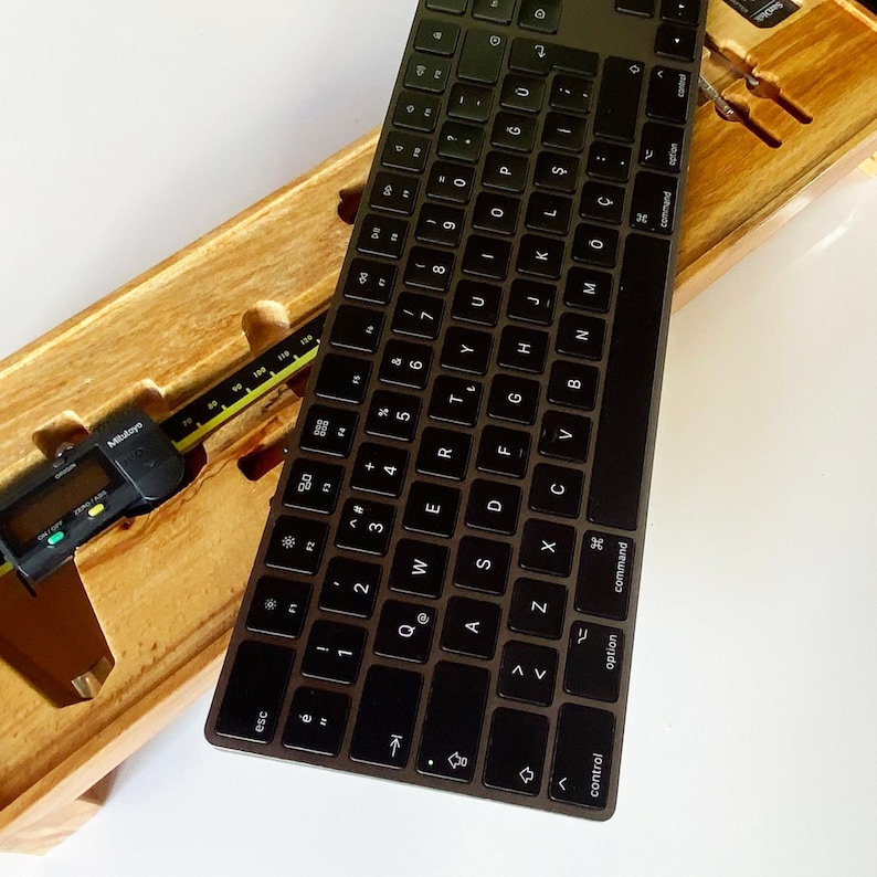 Solid Wood Apple Keyboard Stand: Desk Organizer for Imac & Magic ...