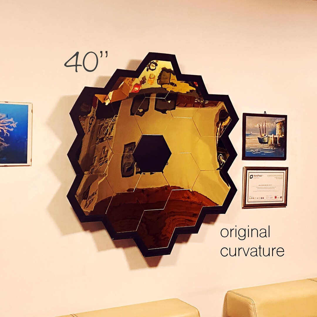 James Webb Telescope Mirror: 40" XL Optical Magnification, Handmade ...