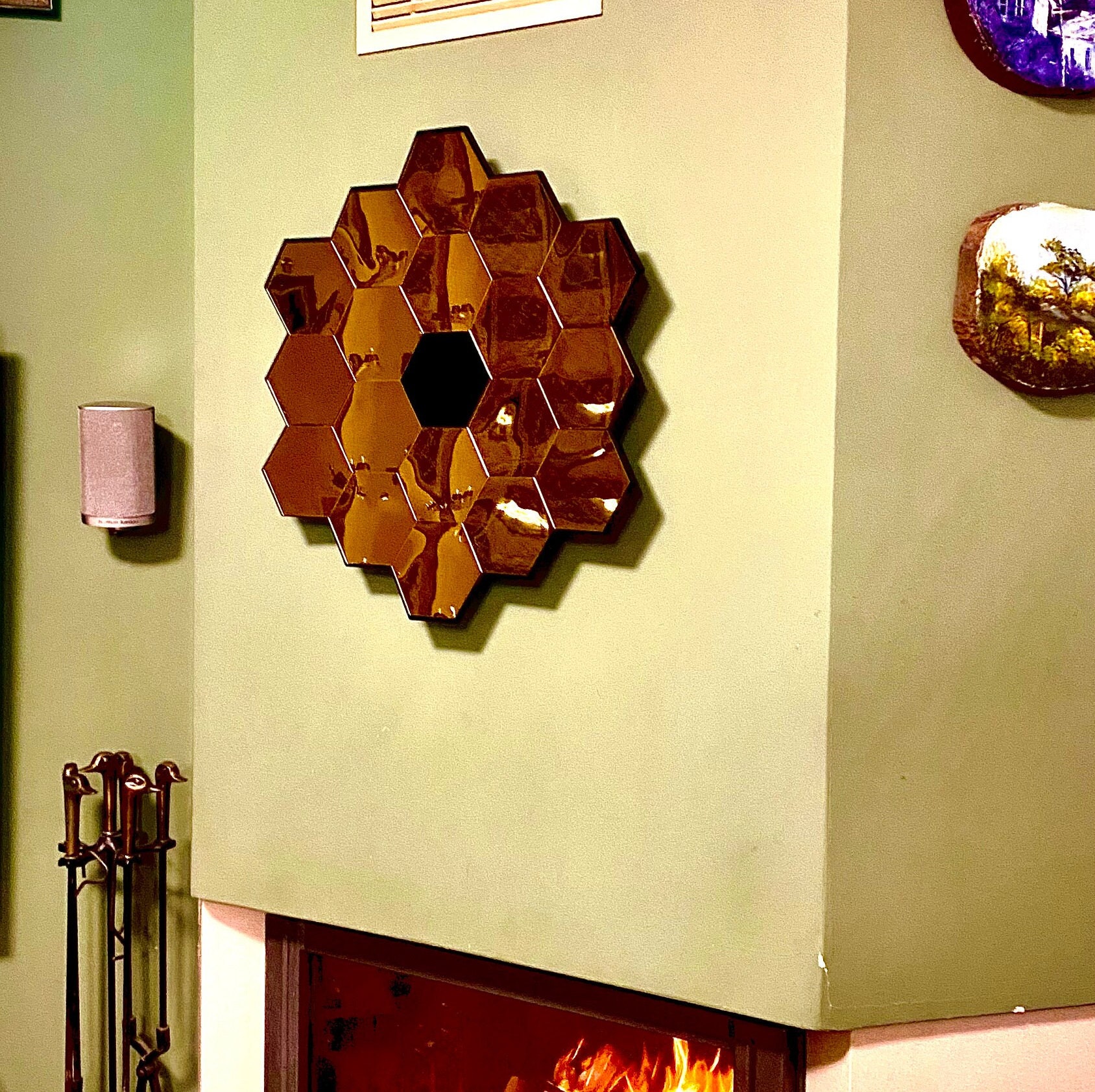 James Webb Space Telescope Original Angle Curved JWST Mirror Golden ...