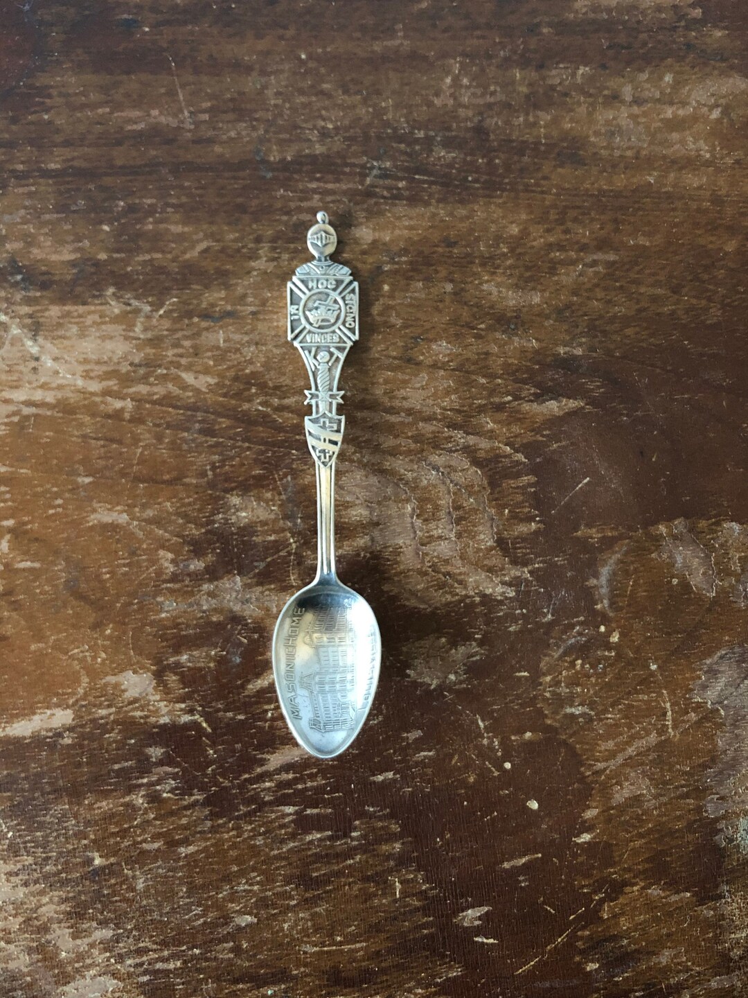 Antique German Silver Masonic Home Louisville, KY Spoon Souvenir ...