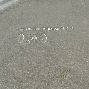 Vintage Winton RWP Pewter Plate Americana Wilton-columbia PA Table ...