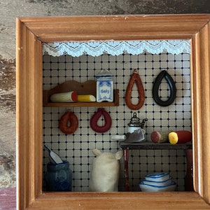 Reutter Miniature Butcher Shop Diorama Box Vintage German Porcelain ...