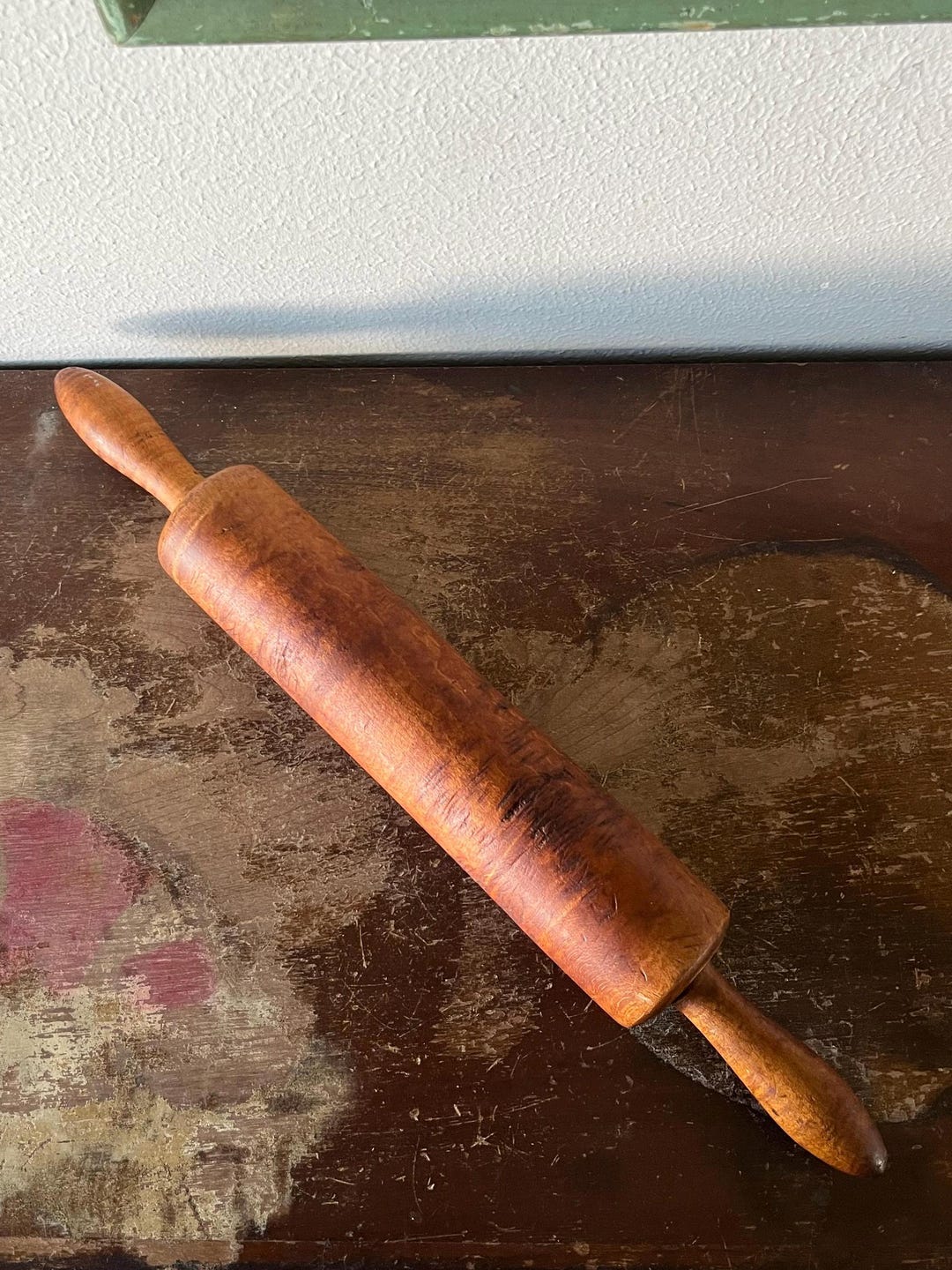 Antique Tiger Maple Turned Rolling Pin Hand Turned Beautiful Surface - Etsy