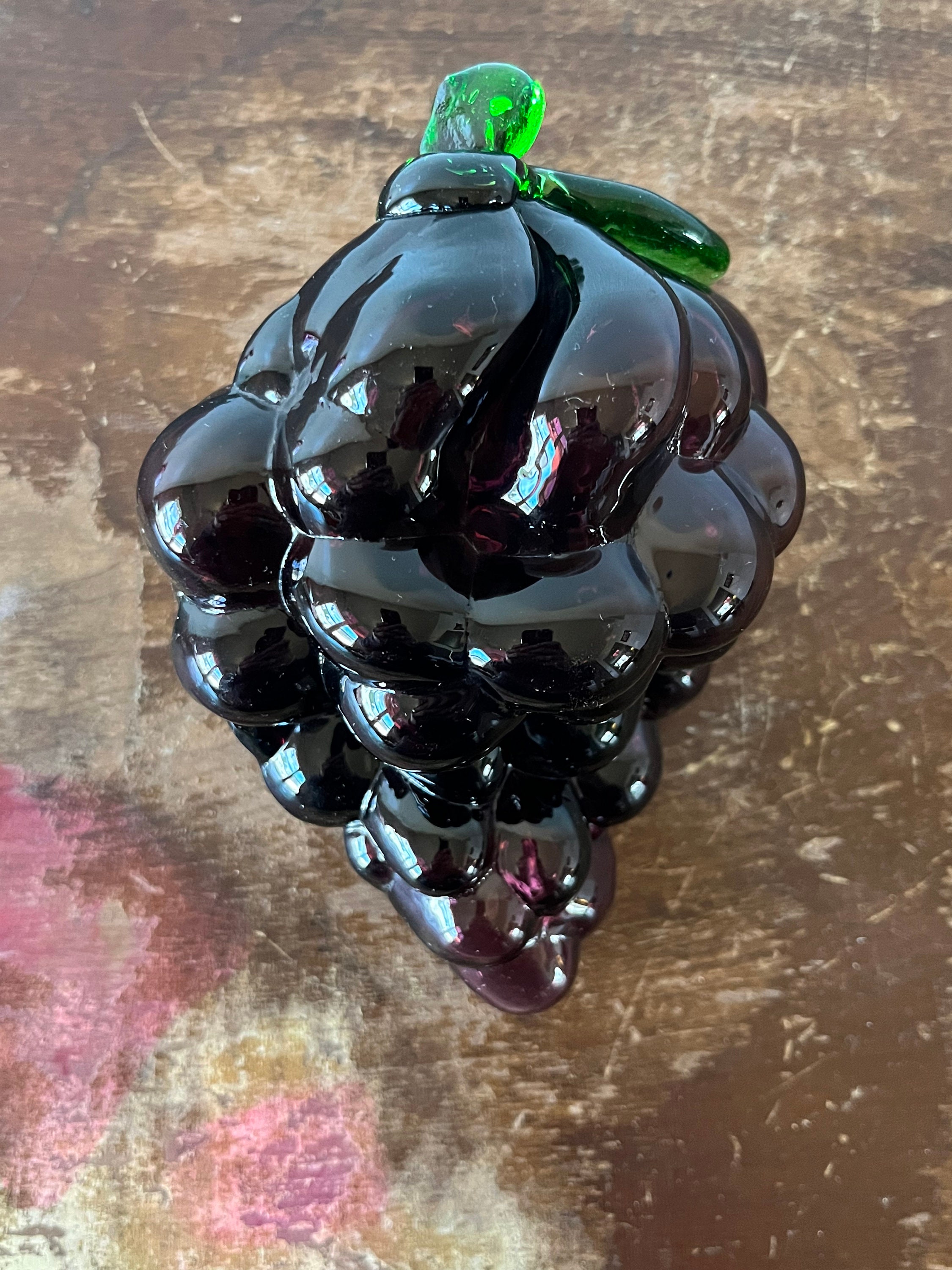 Colored Glass Grape Cluster Buch of Grapes Glass Sculpture - Etsy