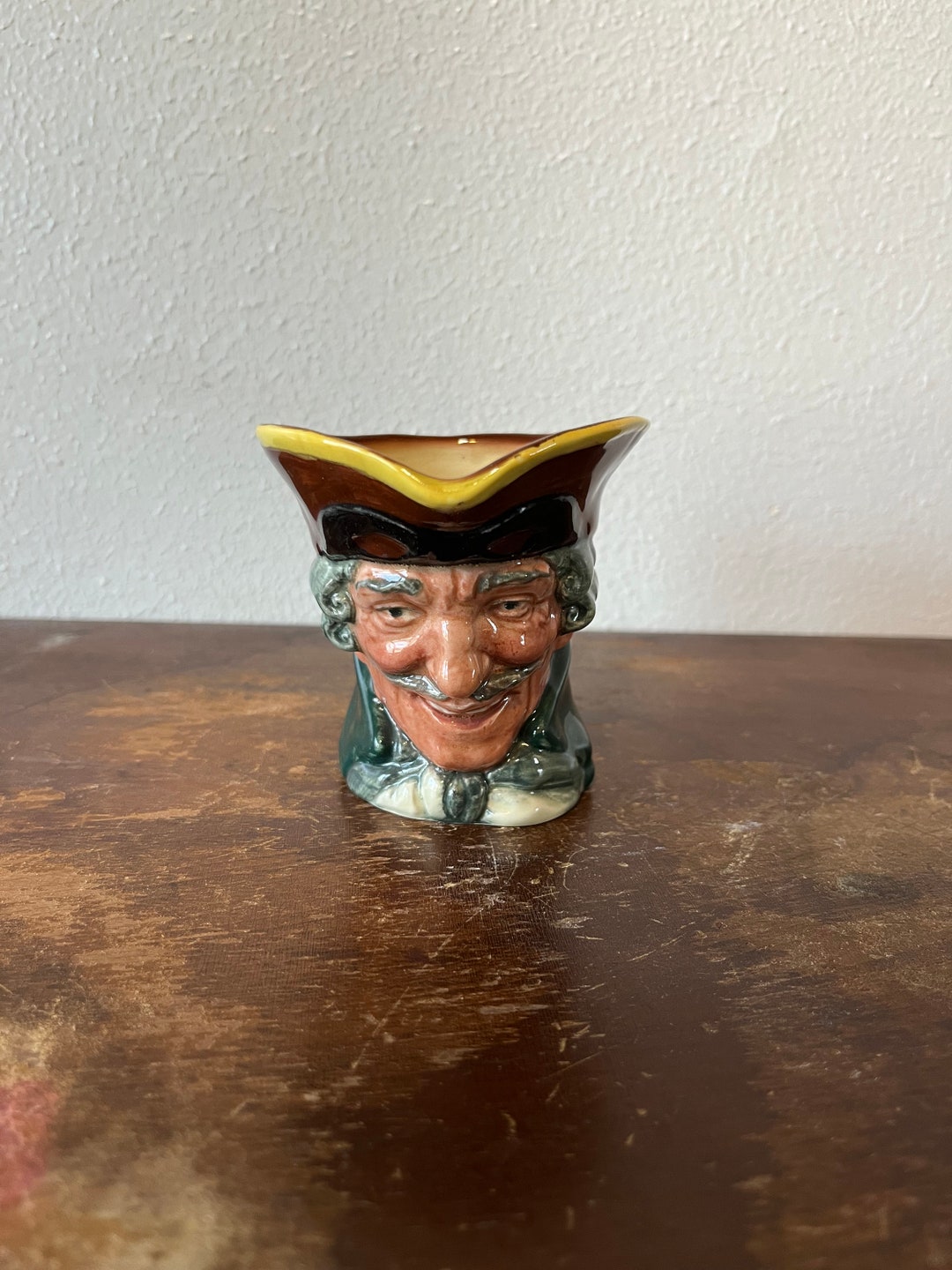 Royal Doulton Dick Turpin Toby Mug 3.5” Pistol Handle Fancy Mug Vintage ...