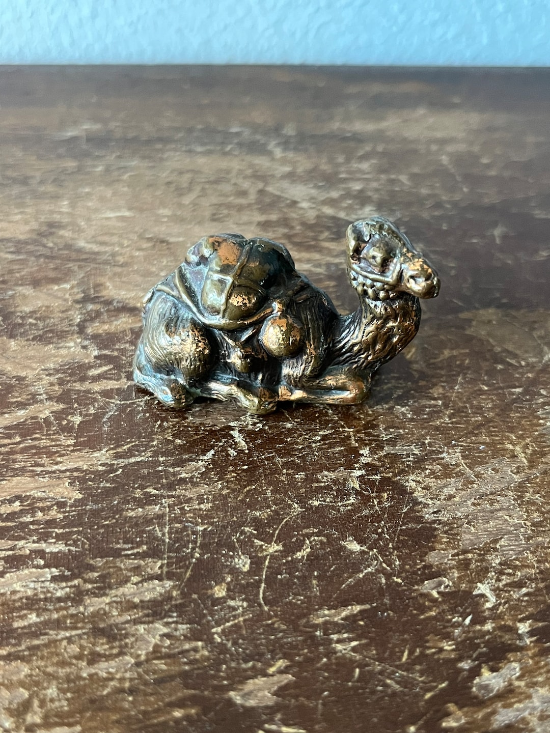Vintage Bronze Crane & Breed Casket Co. Camel Advertising Paperweight ...