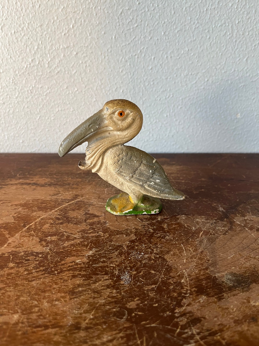Vintage Painted Cast Iron Pelican Bottle Opener Bar Decor - Etsy