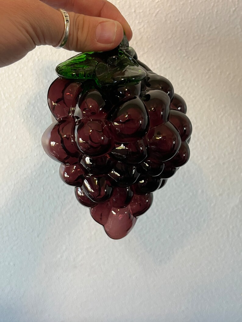 Colored Glass Grape Cluster Buch of Grapes Glass Sculpture - Etsy
