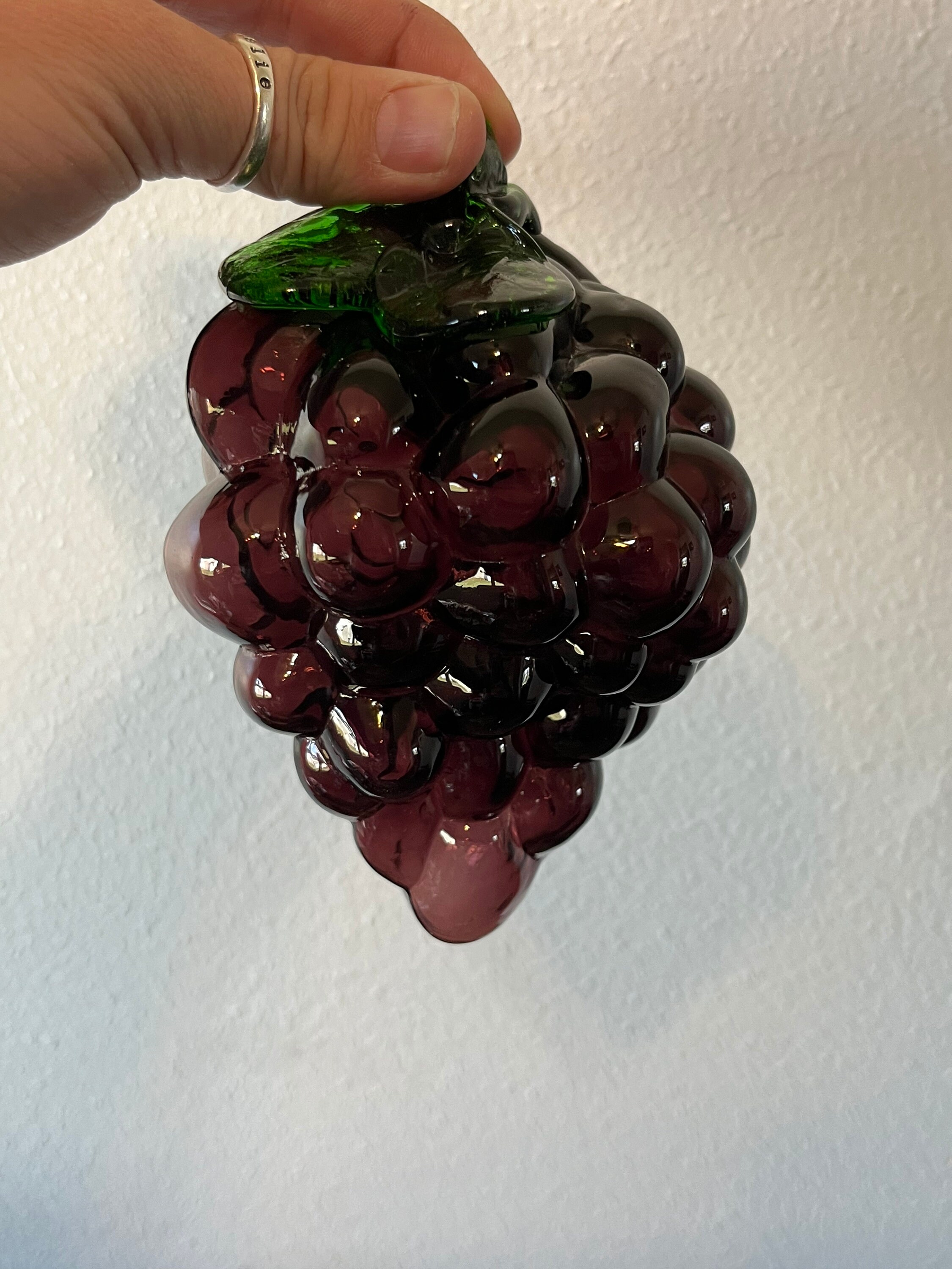 Colored Glass Grape Cluster Buch of Grapes Glass Sculpture - Etsy