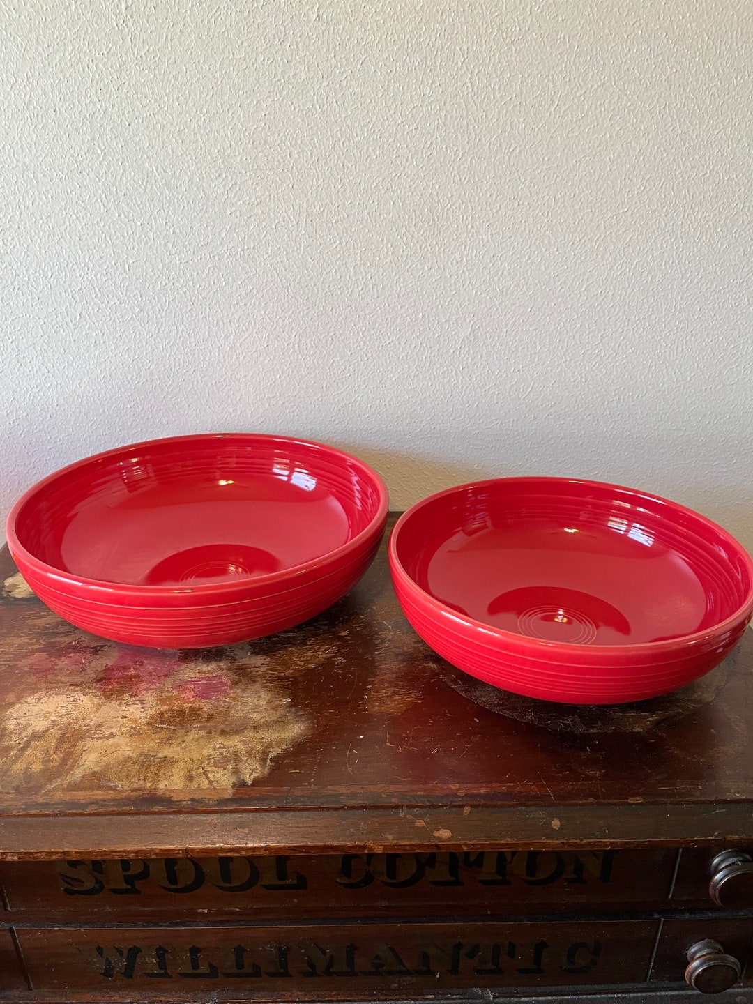 Fiesta Red Serving Bowls YOU PICK 2 Sizes Retro Red Homer Laughlin ...
