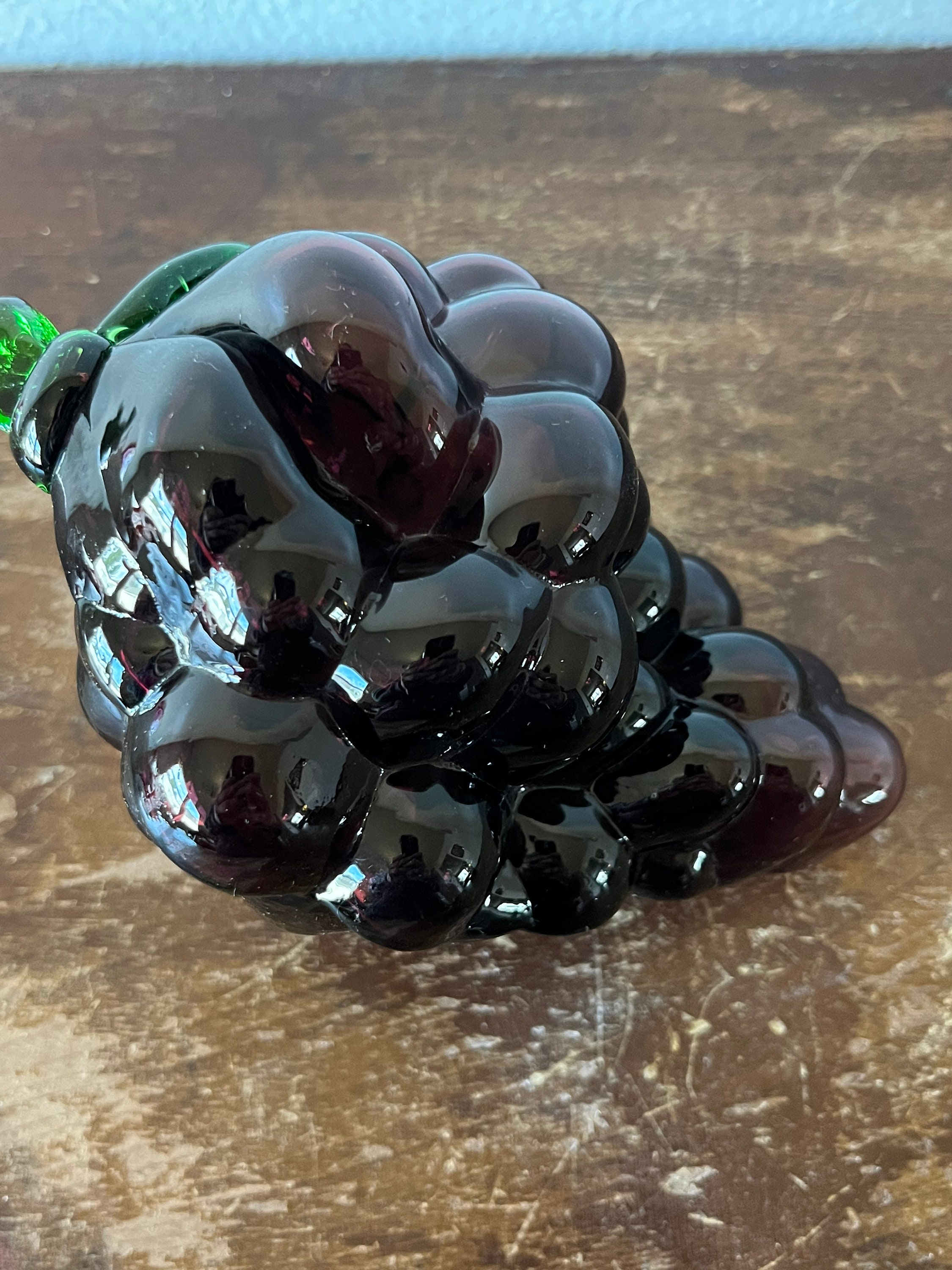 Colored Glass Grape Cluster Buch of Grapes Glass Sculpture - Etsy
