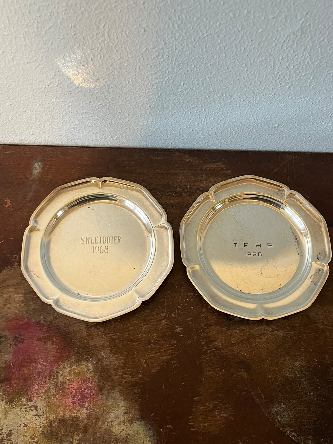 Vintage 1968 Silverplate Engraved Trophy Plates YOU PICK Chippendale ...