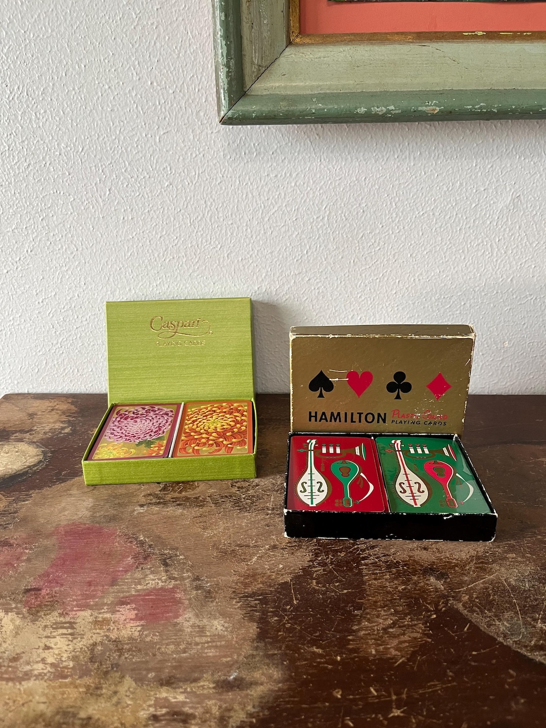 Vintage Playing Card Boxed Sets YOU Pickfunky Patterns Double Decks ...