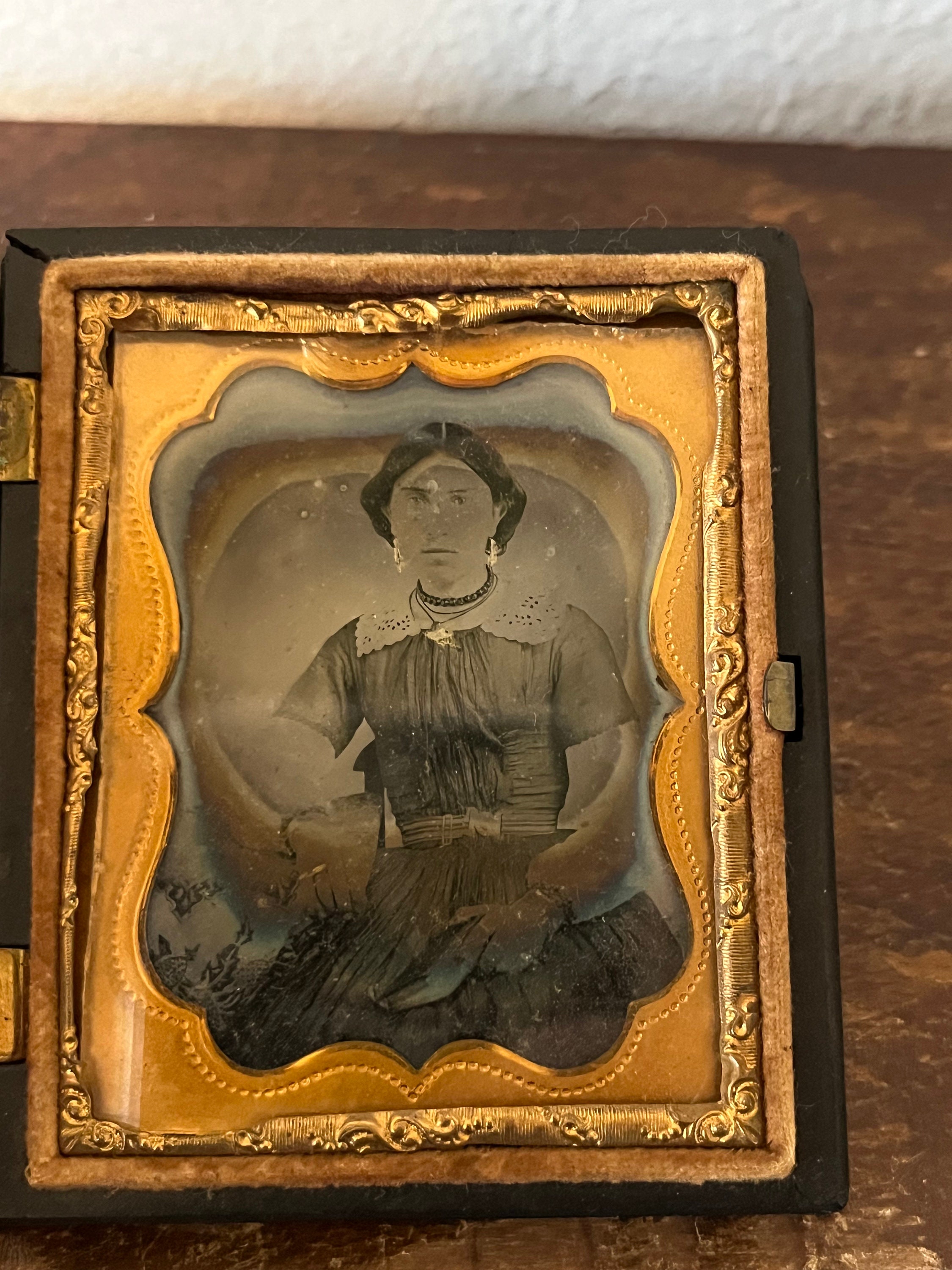 Antique 1800s Union Case Gutta Percha Style Folding Case - Etsy