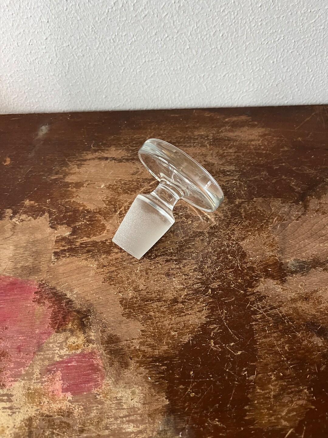 Crystal Flat Top Puck Style Bottle Stopper Decanter Bar Accessory - Etsy