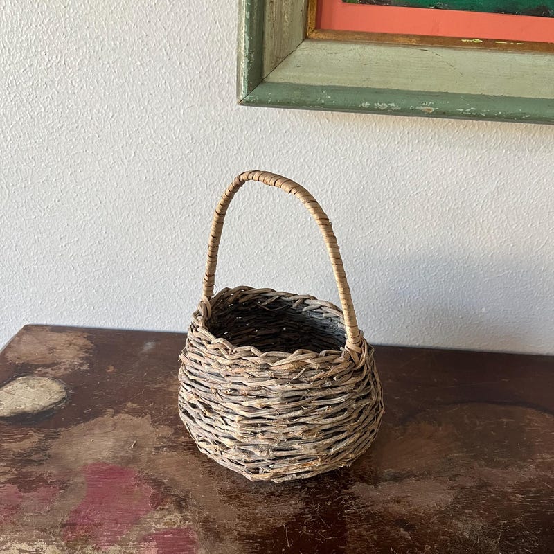 Handmade Twig Basket - Etsy