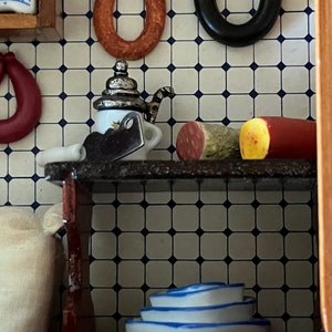 Reutter Miniature Butcher Shop Diorama Box Vintage German Porcelain ...