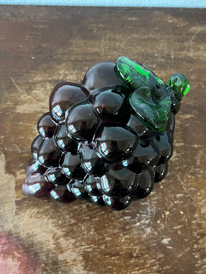 Colored Glass Grape Cluster Buch of Grapes Glass Sculpture - Etsy