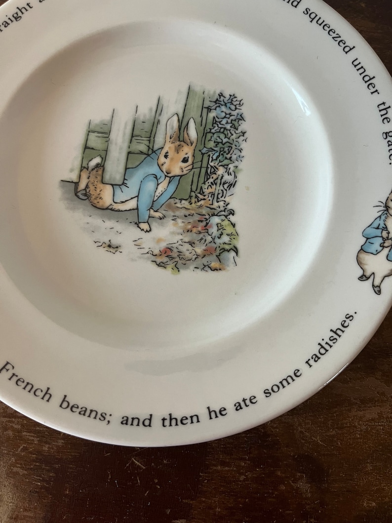 Vintage Wedgwood Peter Rabbit Plate Childs Plate Bunny Beatrix - Etsy