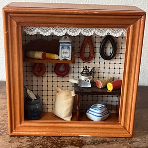 Reutter Miniature Butcher Shop Diorama Box Vintage German Porcelain ...