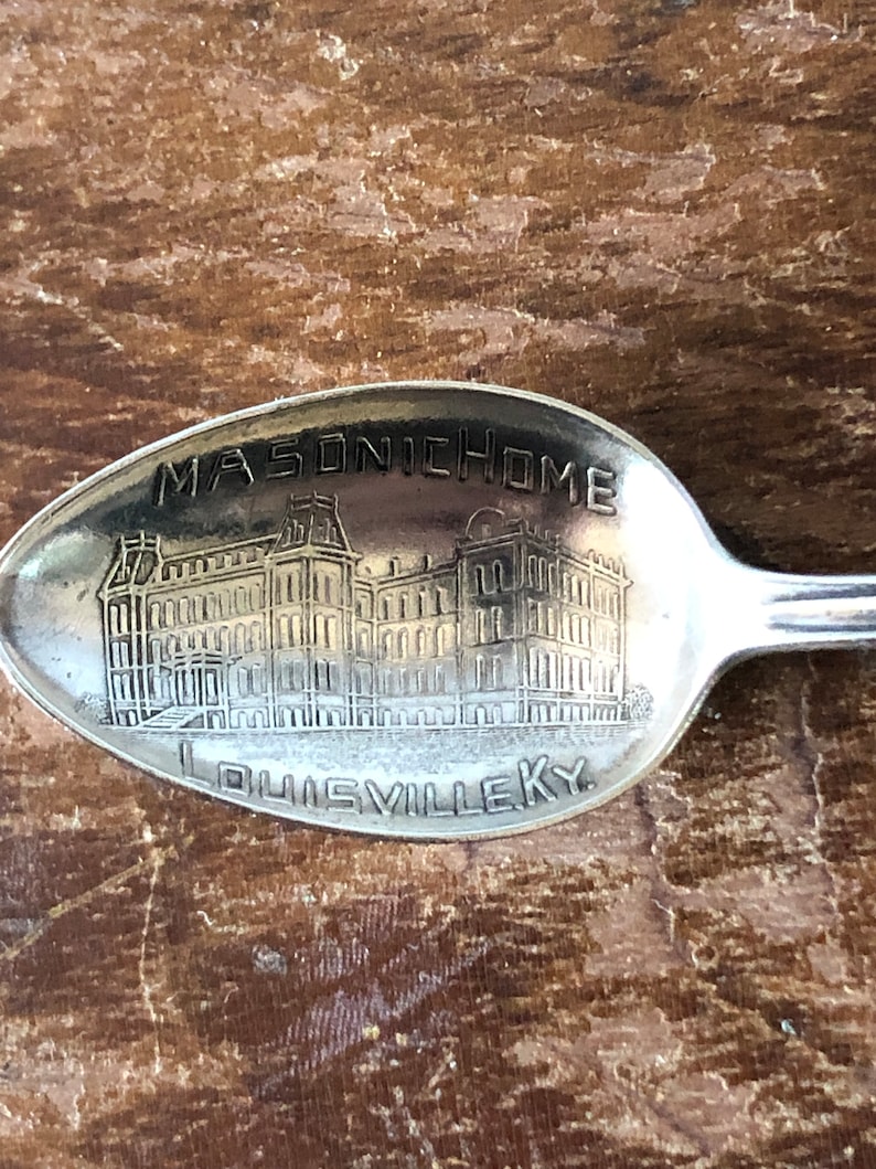 Antique German Silver Masonic Home Louisville KY Spoon - Etsy