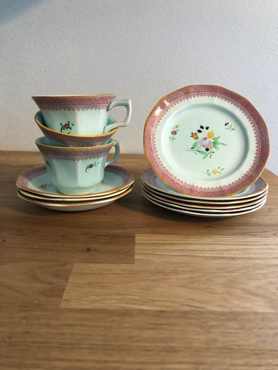 Vintage Adams calyx Ware Real English Ironstone Pink Floral - Etsy