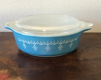 Pyrex Snowflake Blue - Etsy
