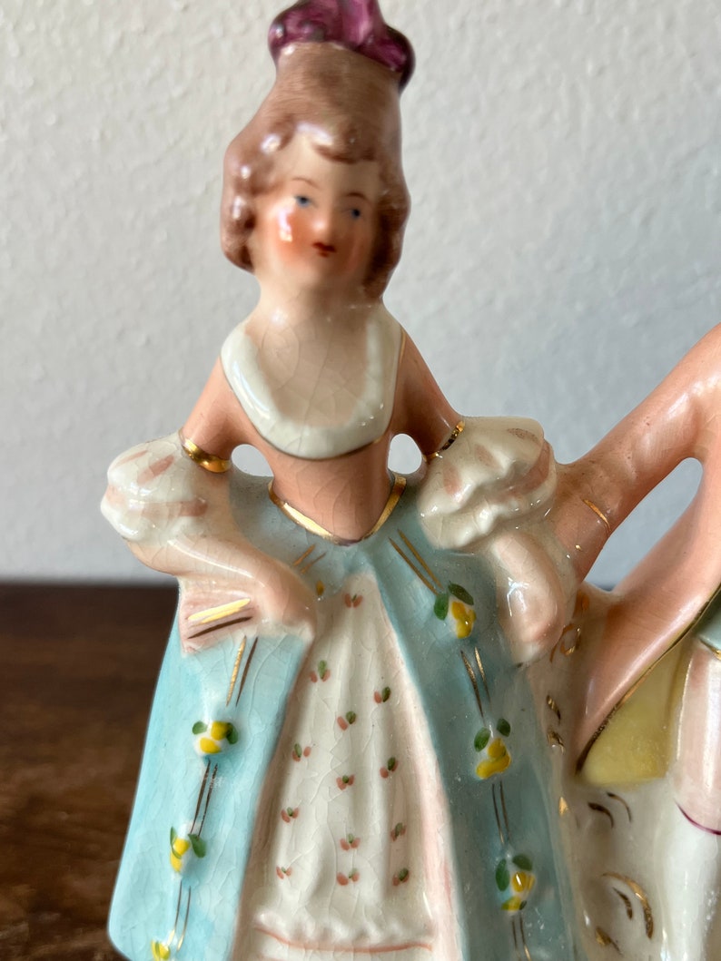 Vintage Staffordshire Style Coventry USA Porcelain Figurine “promenade ...