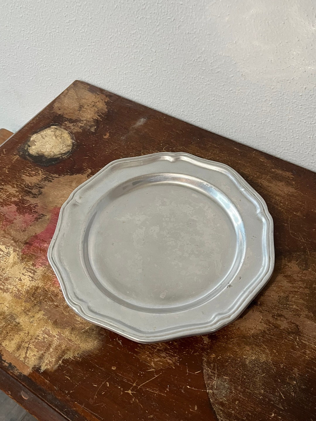 Vintage Winton RWP Pewter Plate Americana Wilton-columbia PA Table ...