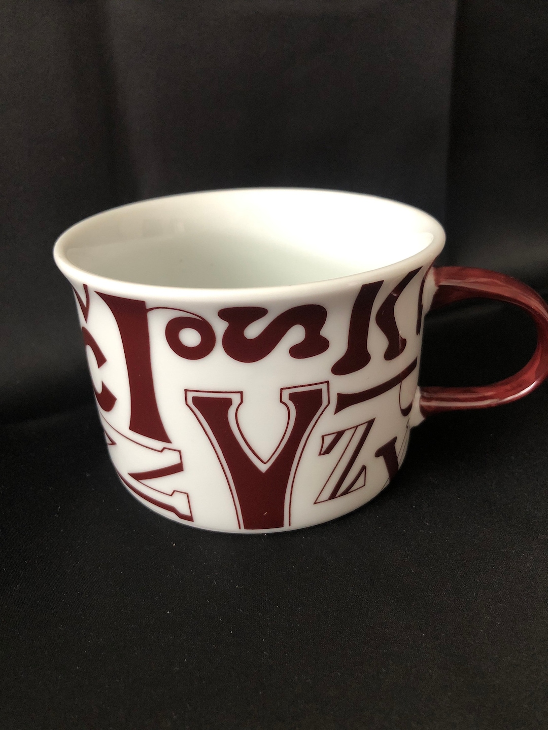 Vintage Franci Villa Vanilla Palm Beach “alphabet” Mug Tablescaping ...